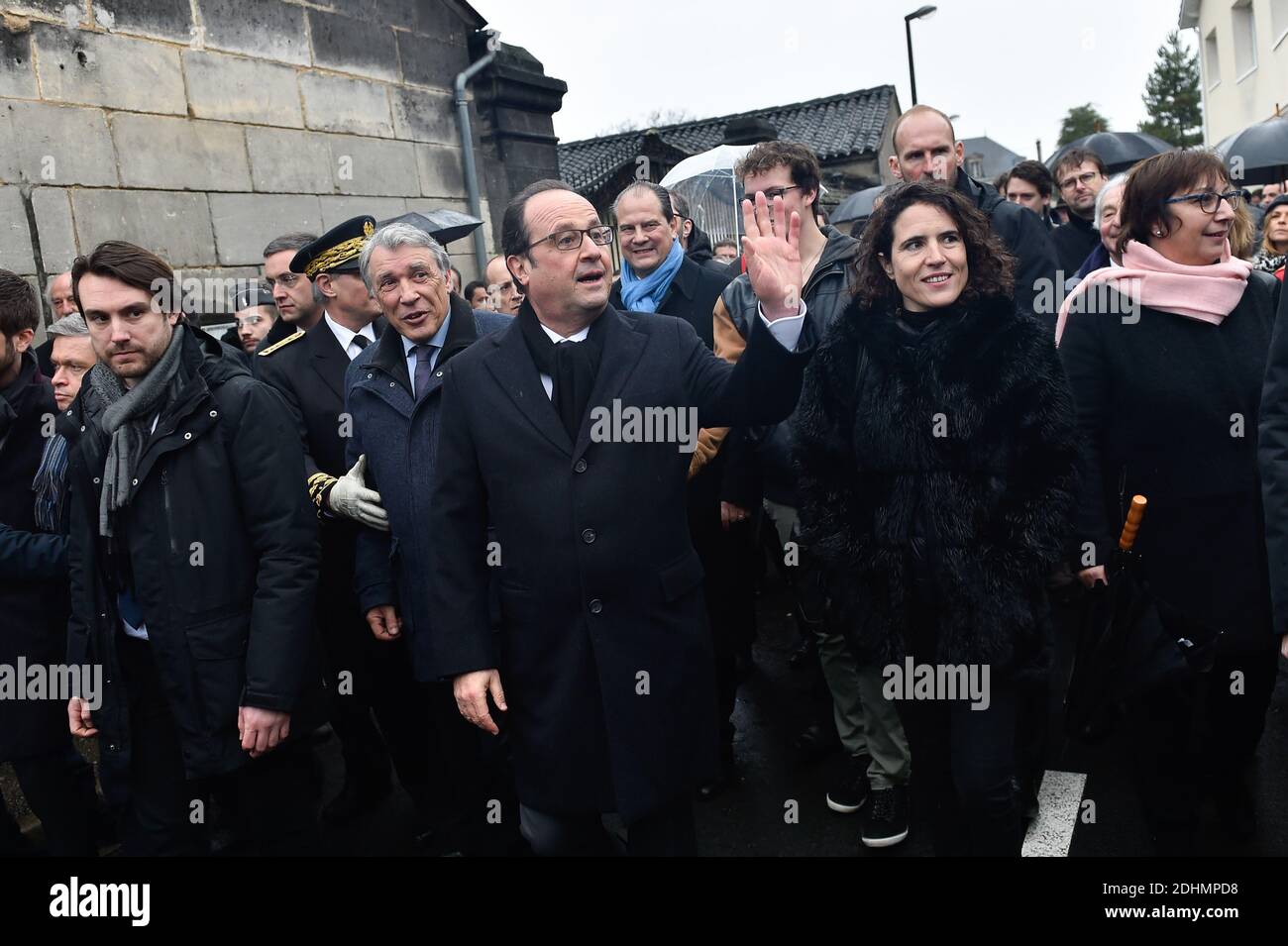 (L-R) Francois Mitterrand's son Gilbert Mitterrand, French President ...