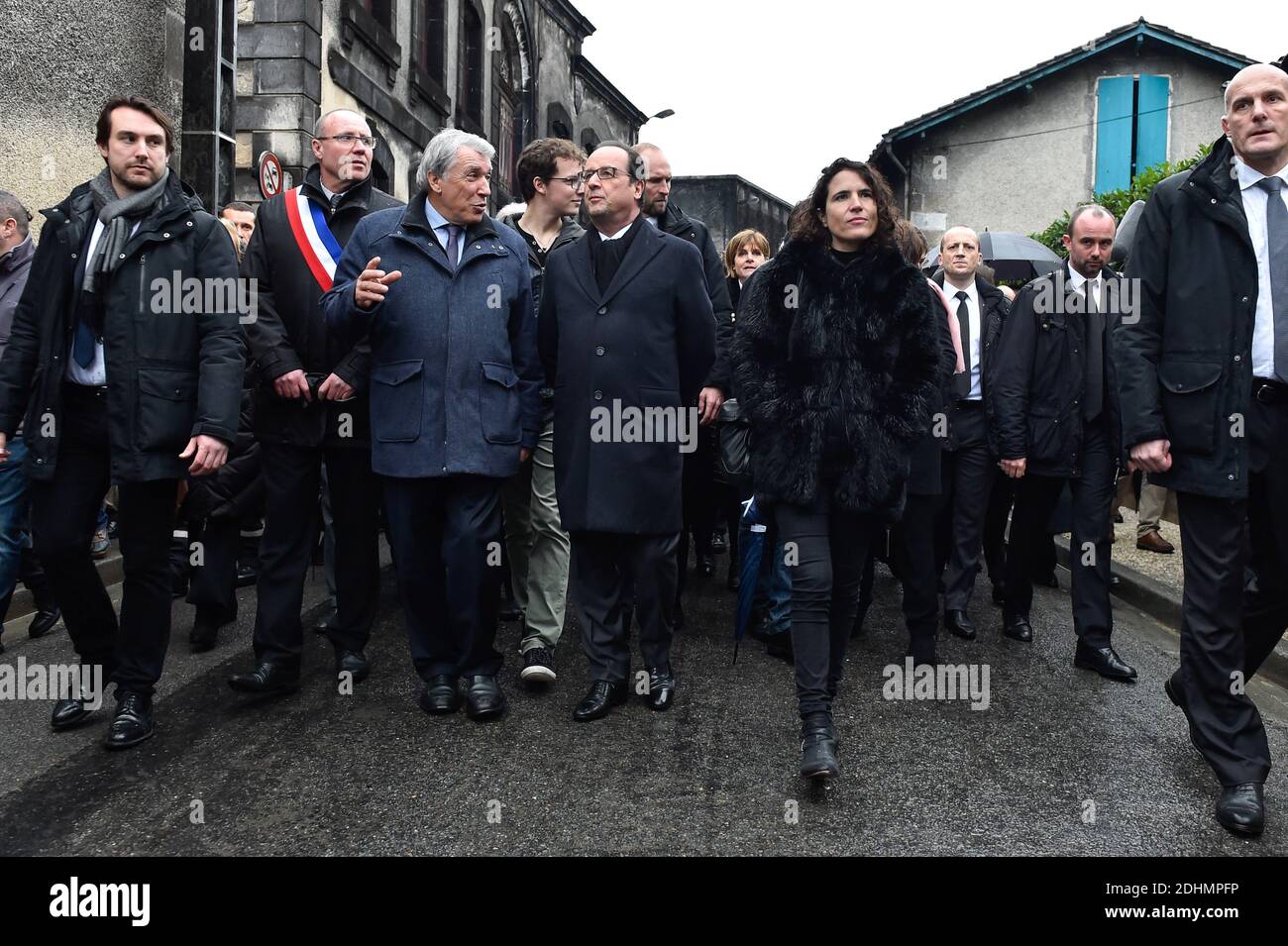 (L-R) Francois Mitterrand's son Gilbert Mitterrand, French President ...