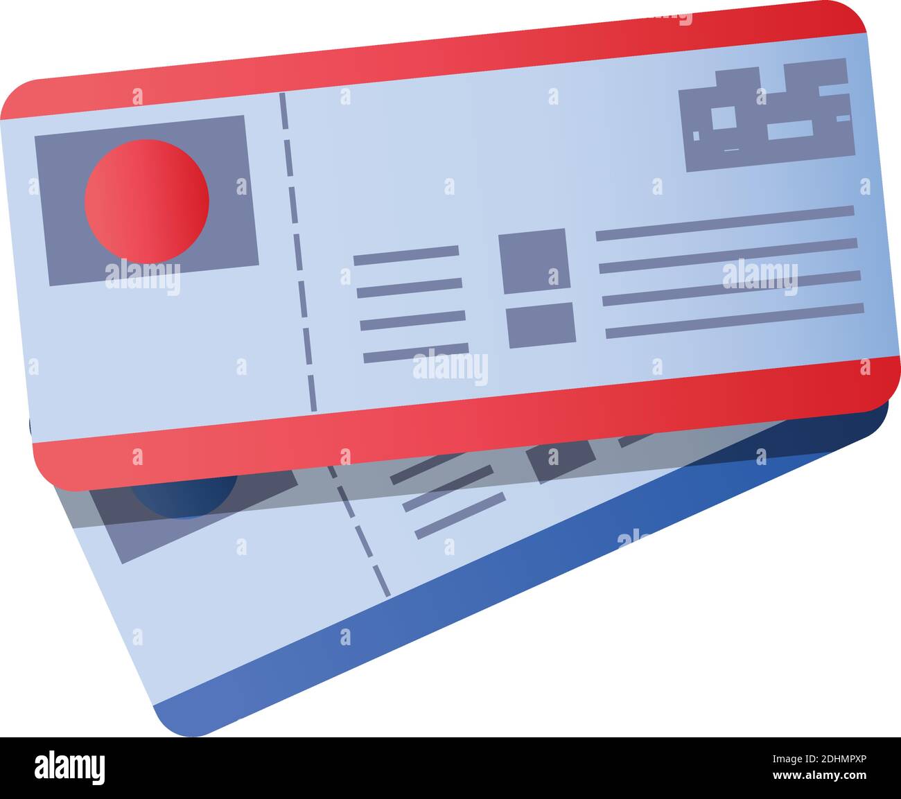 Flight boarding pass icon image Cut Out Stock Images & Pictures - Alamy