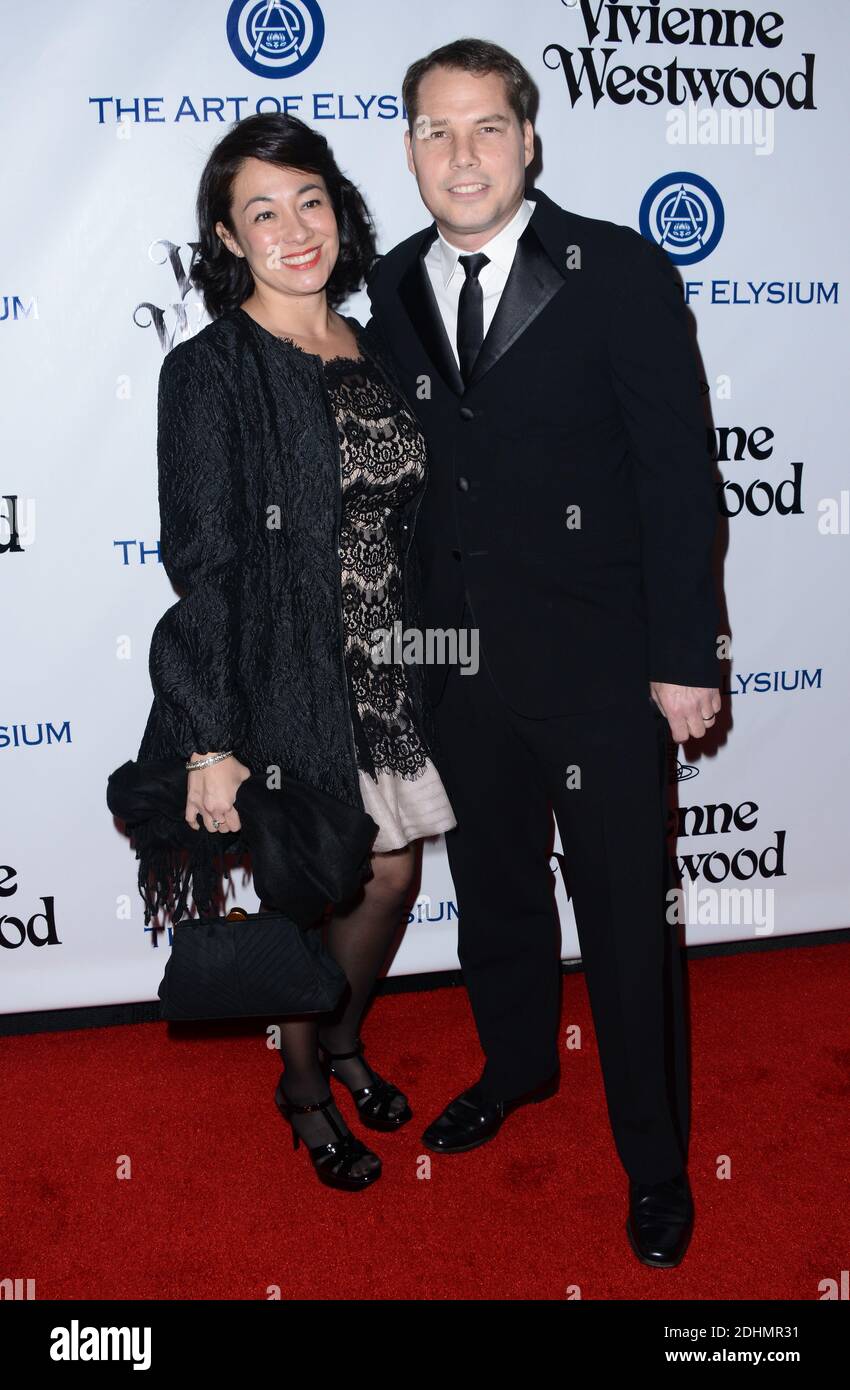 Shepard Fairey and Amanda Fairey attend The Art of Elysium 2016 Heaven ...