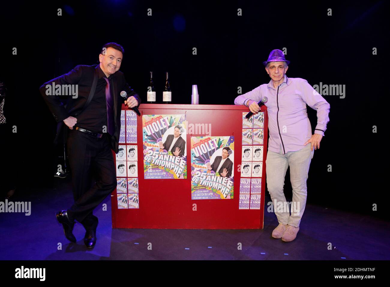 Gerald Dahan et Rene-Marc Guedj assistent a la soiree Hommage a Laurent ...