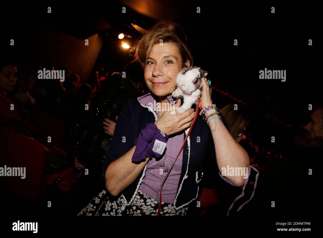 Frigide Barjot assiste a la soiree Hommage a Laurent Violet au Theatre ...