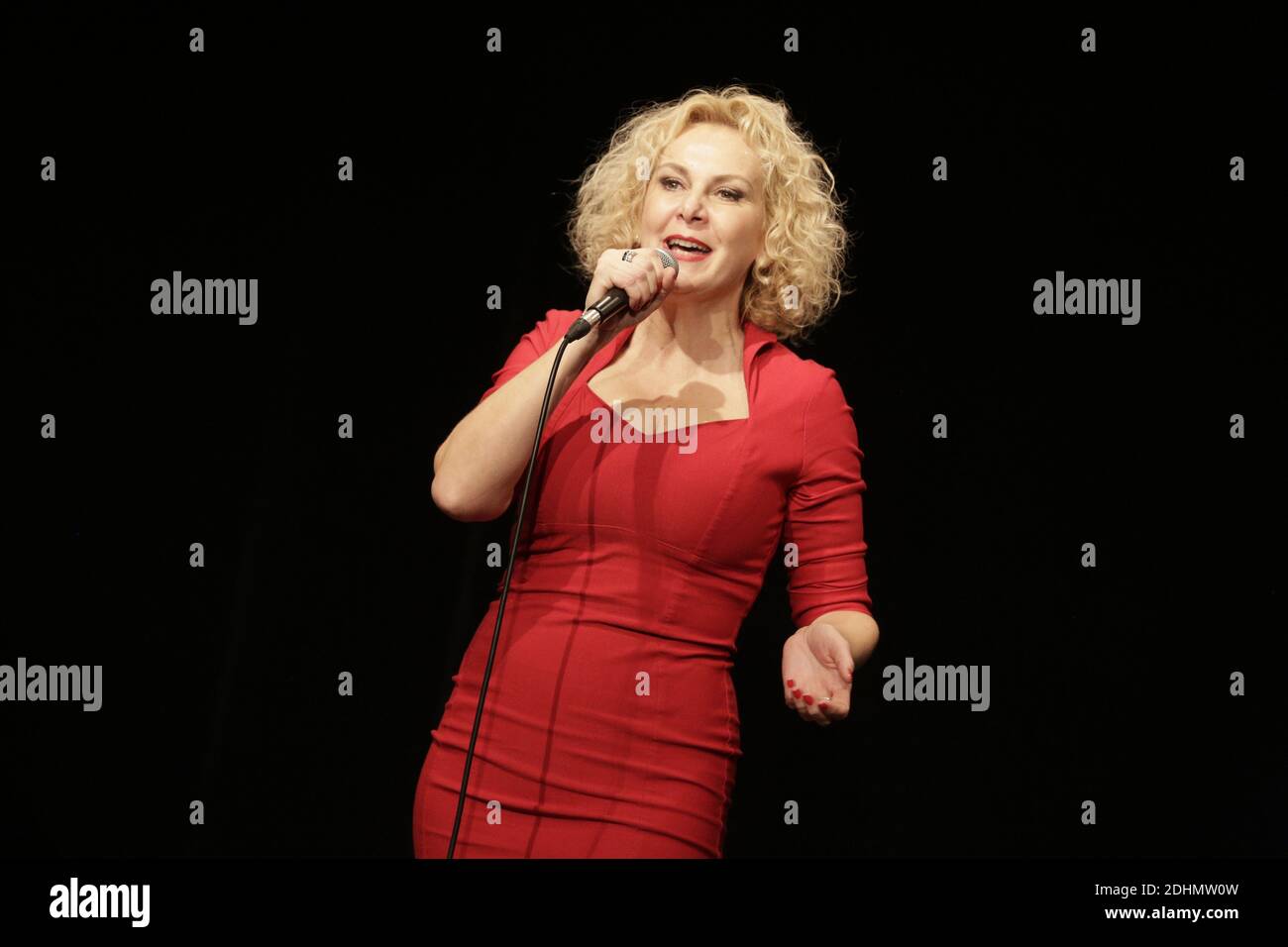 Karine Lyachenko assiste a la soiree Hommage a Laurent Violet au ...