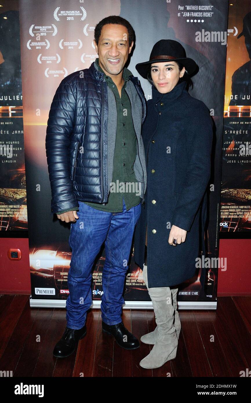 Edouard Montoute et sa femme Loubna Montoute assistent a l'avant ...