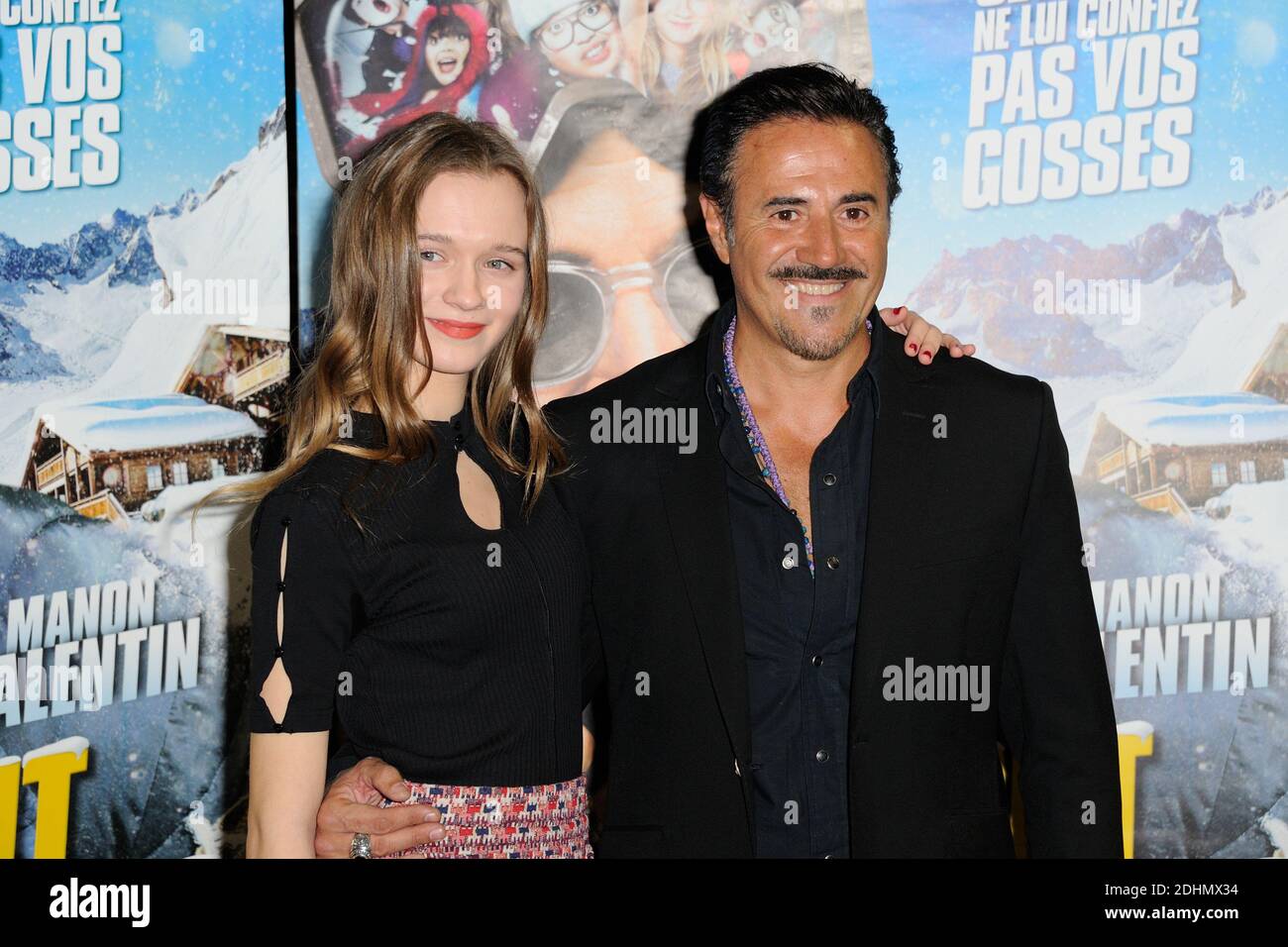 Manon Valentin et Jose Garcia assistent a l'avant premiere de 'Tout Schuss' au cinema UGC Bercy ...