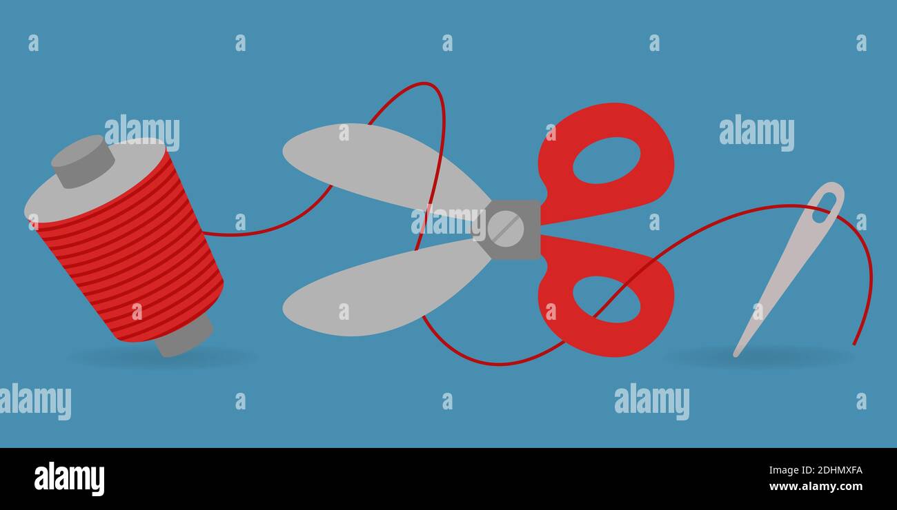 Scissors for diy Stock Vector Images - Alamy