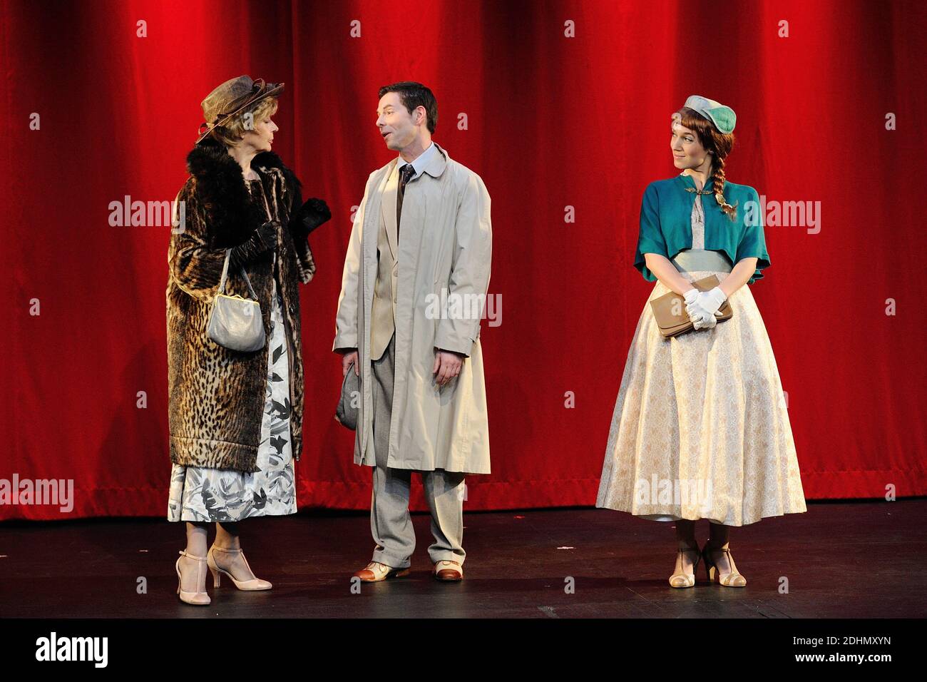 Claire Mirande, Emmanuel Suarez et Cecile Beaudoux lors du filage de la ...