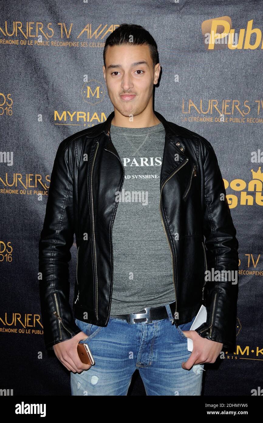 Rayan assiste a la ceremonie des Lauriers TV Awards au theatre des ...