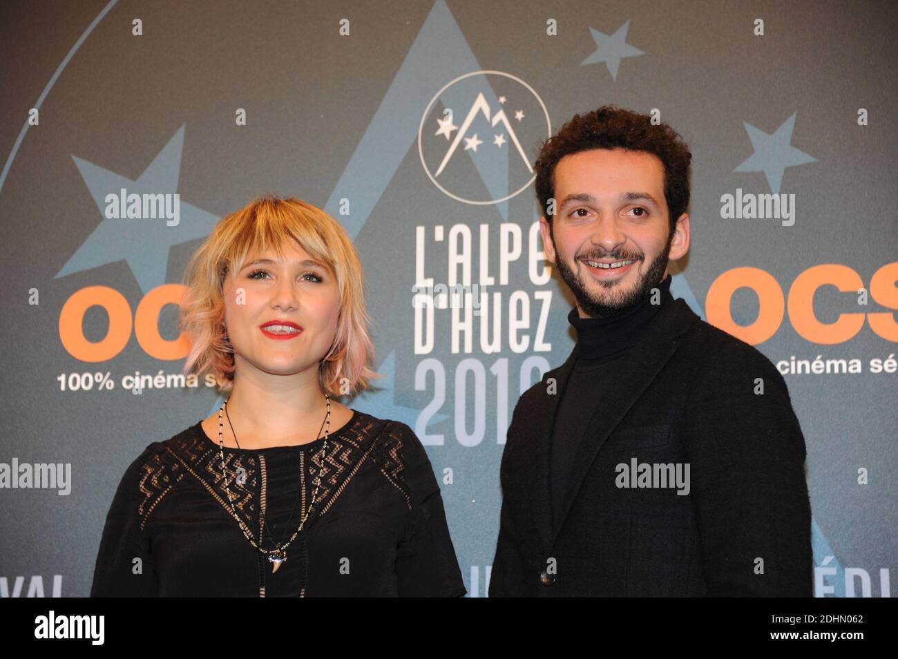 Berengere Krief and William Lebghil attending the 19th Alpe d'Huez ...
