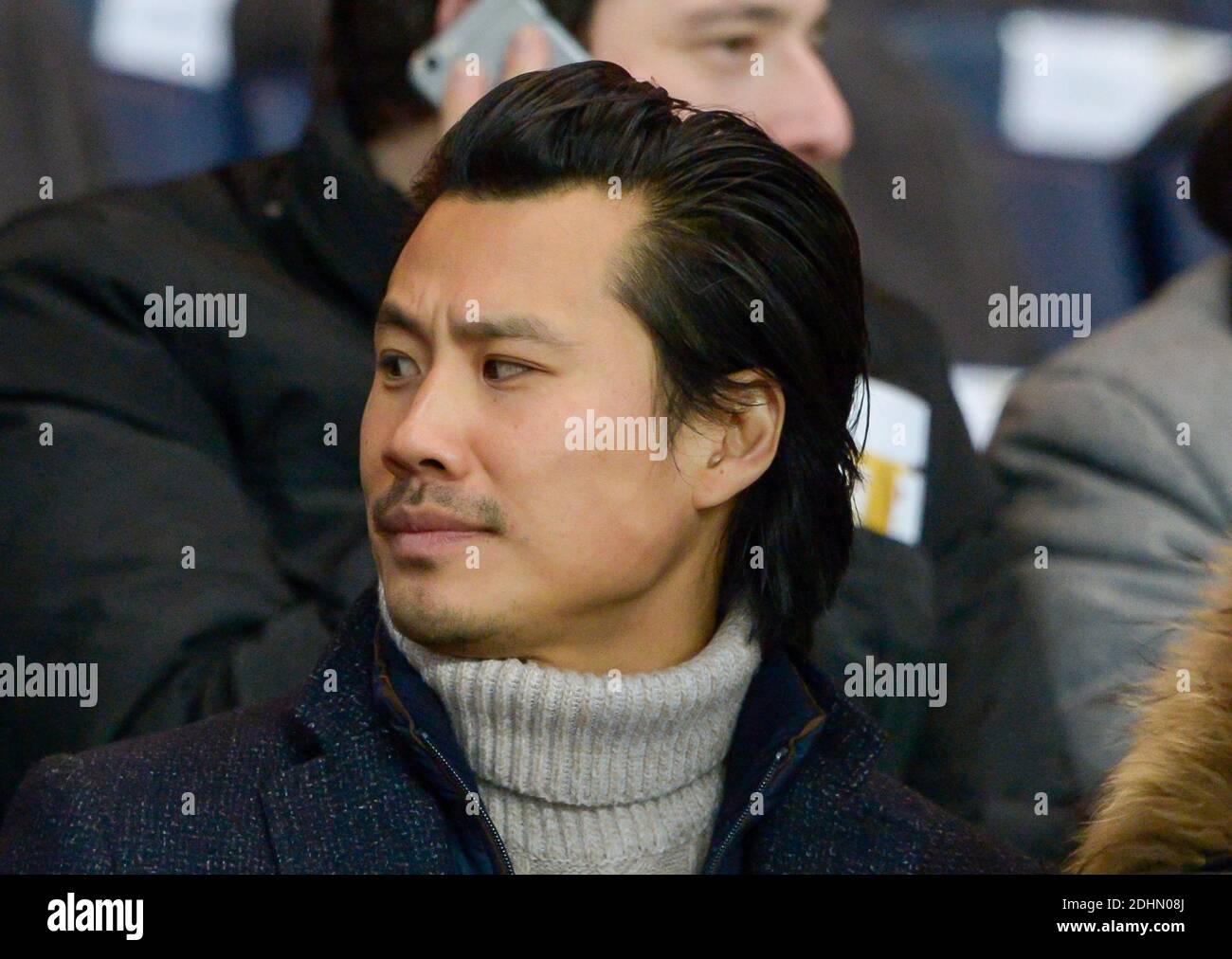 Movie actor Frederic Chau in the stands attending the League Cup ...