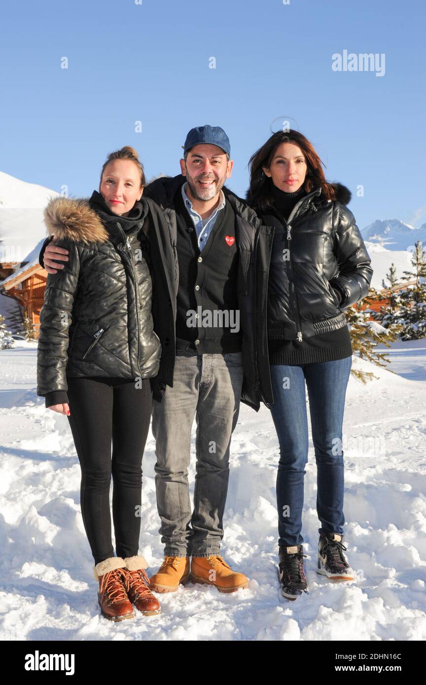 Audrey Lamy, Manu Payet and Aure Atika posing for the photocall of ...