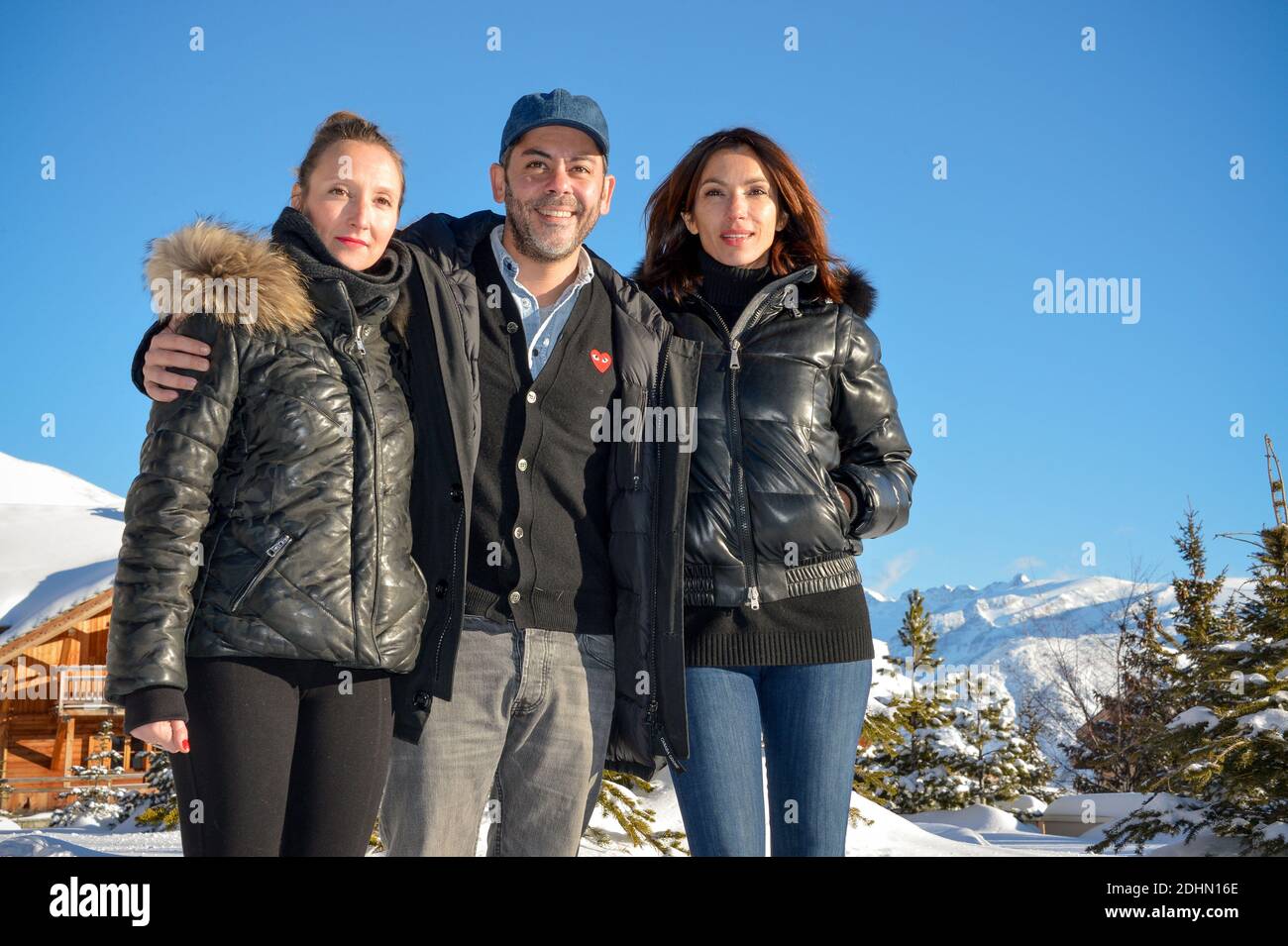Audrey Lamy, Manu Payet, Aure Atika attends the photocall for the movie ...