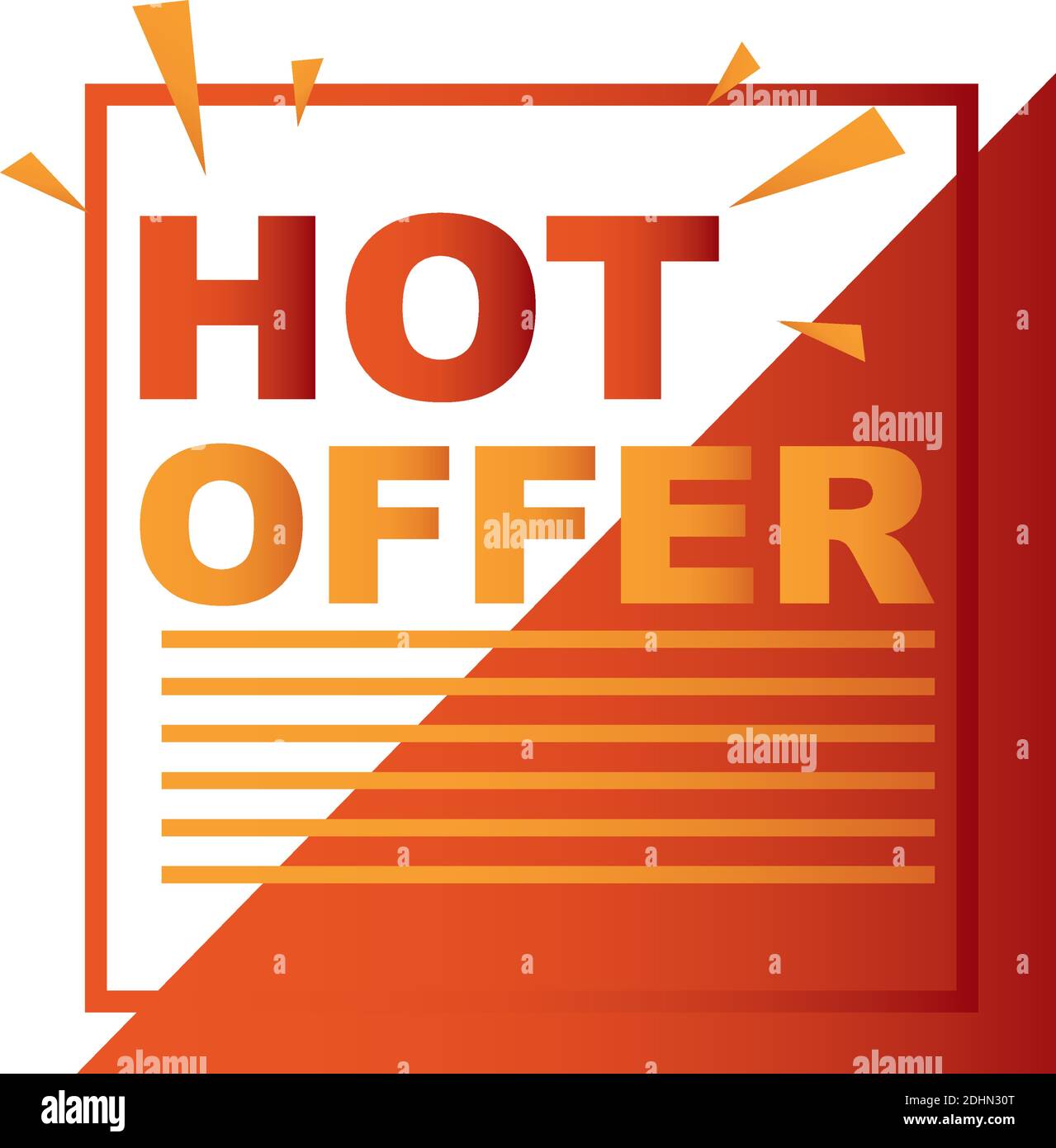 special offer season, hot offer promotion label vector illustration ...