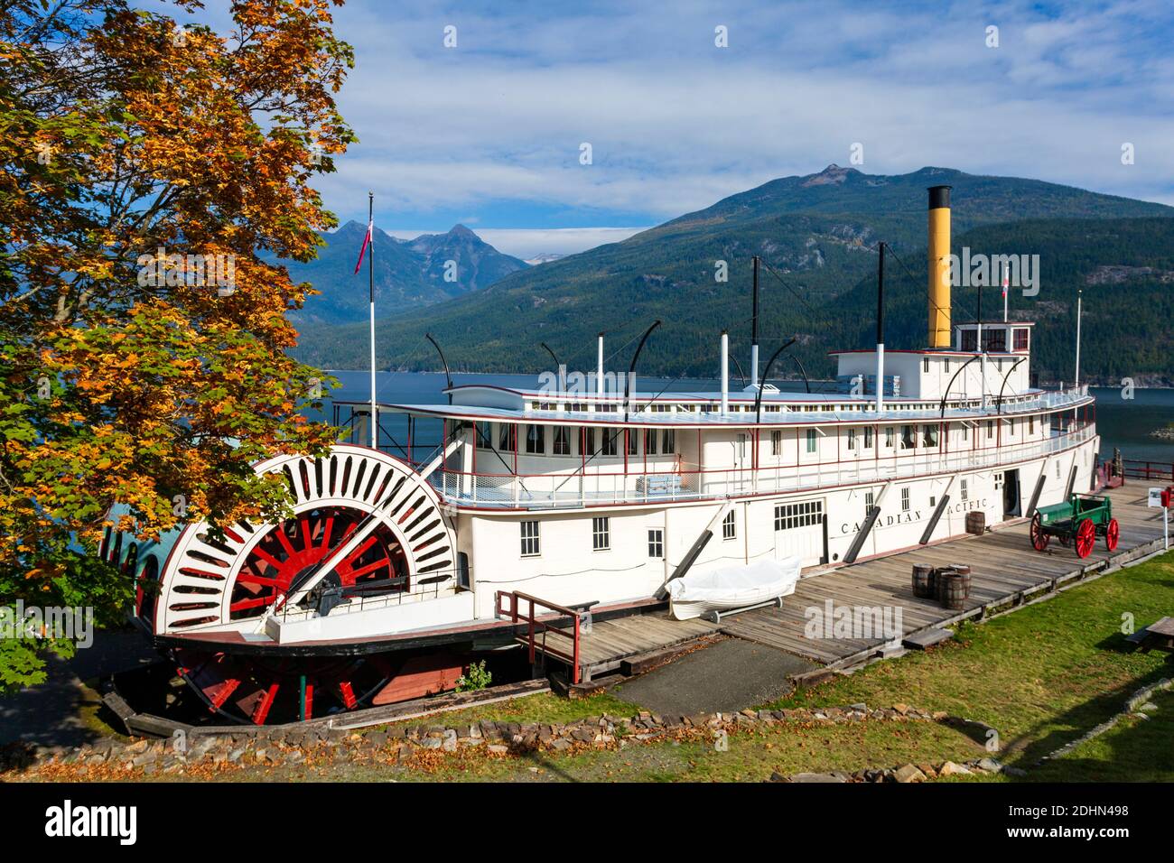 The SS Moyie is a paddle steamer sternwheeler that worked on Kootenay ...