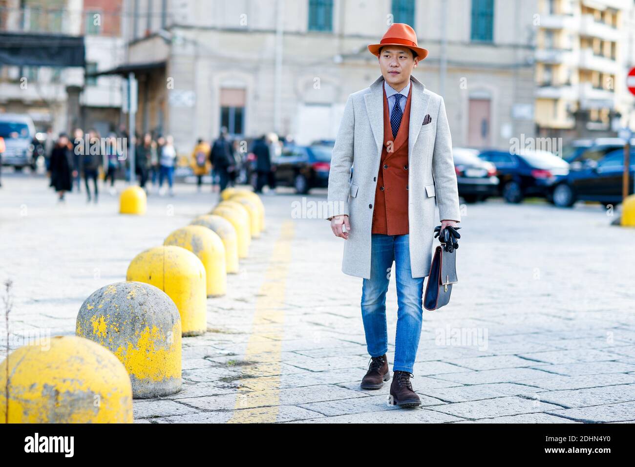 Street style, Kim Seongsu arriving at Gucci Fall-Winter 2016-2017 ...