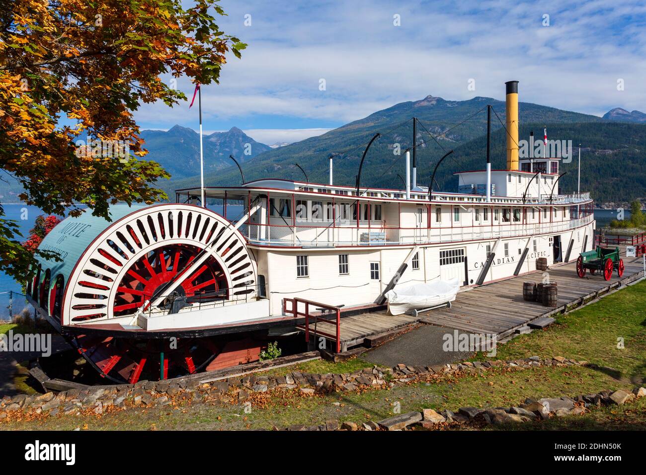 The SS Moyie is a paddle steamer sternwheeler that worked on Kootenay ...