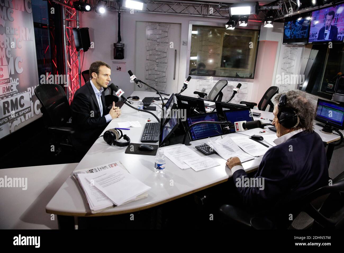 Exclusive - Emmanuel Macron is interviewed by Jean-Jacques Bourdin on ...