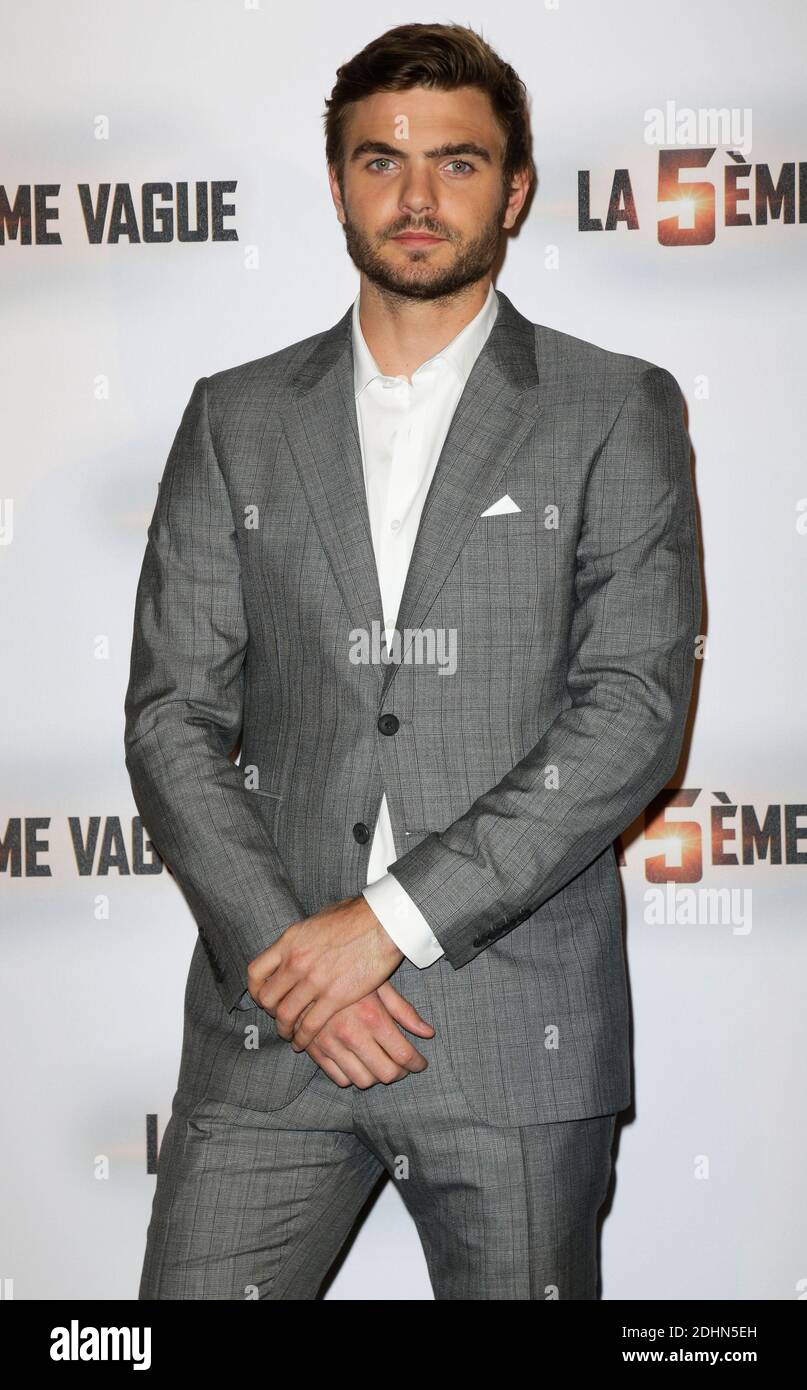 Alex Roe attending the 'La 5eme Vague' Photocall at Le Bristol on ...