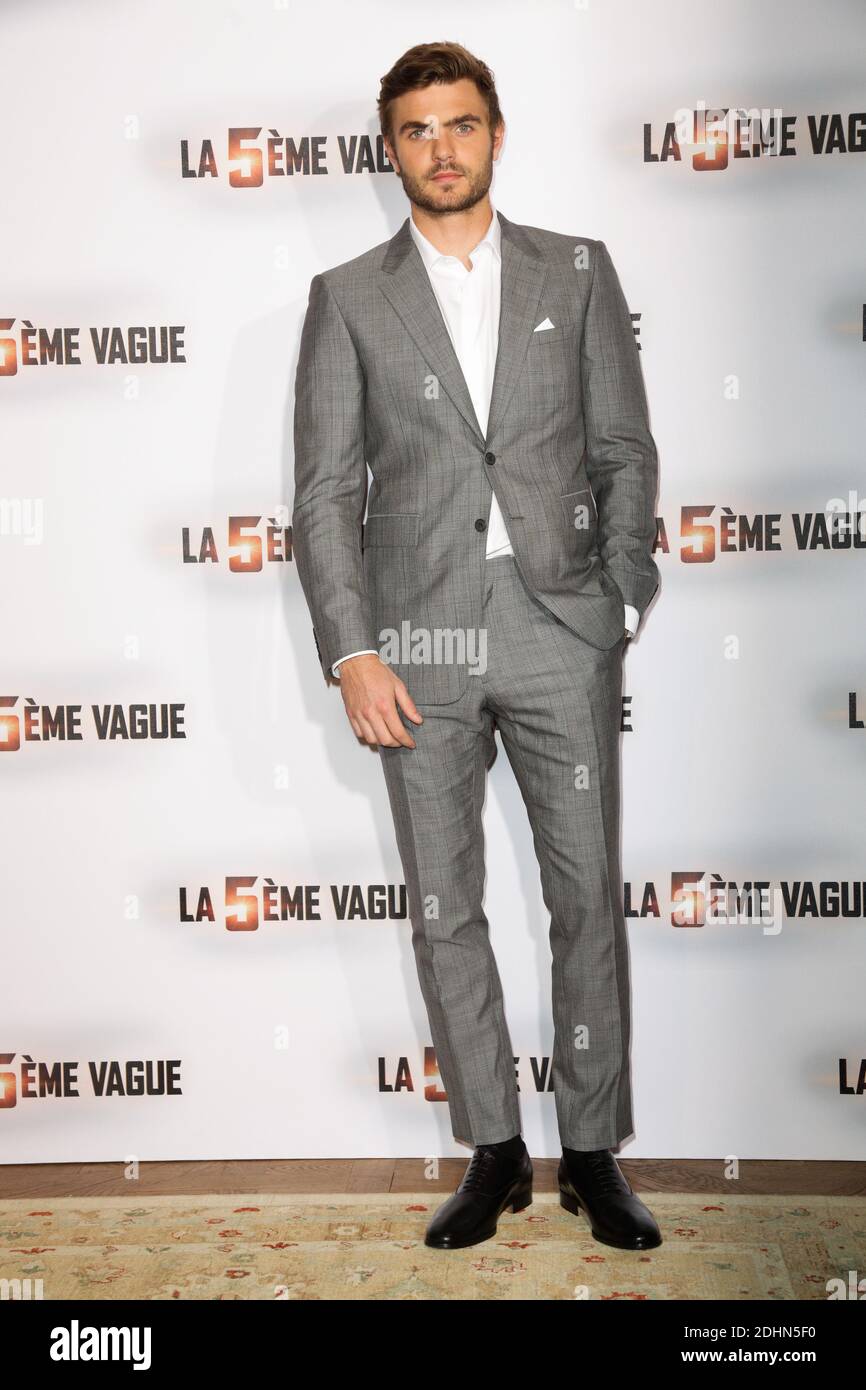 Alex Roe attending the 'La 5eme Vague' Photocall at Le Bristol on ...