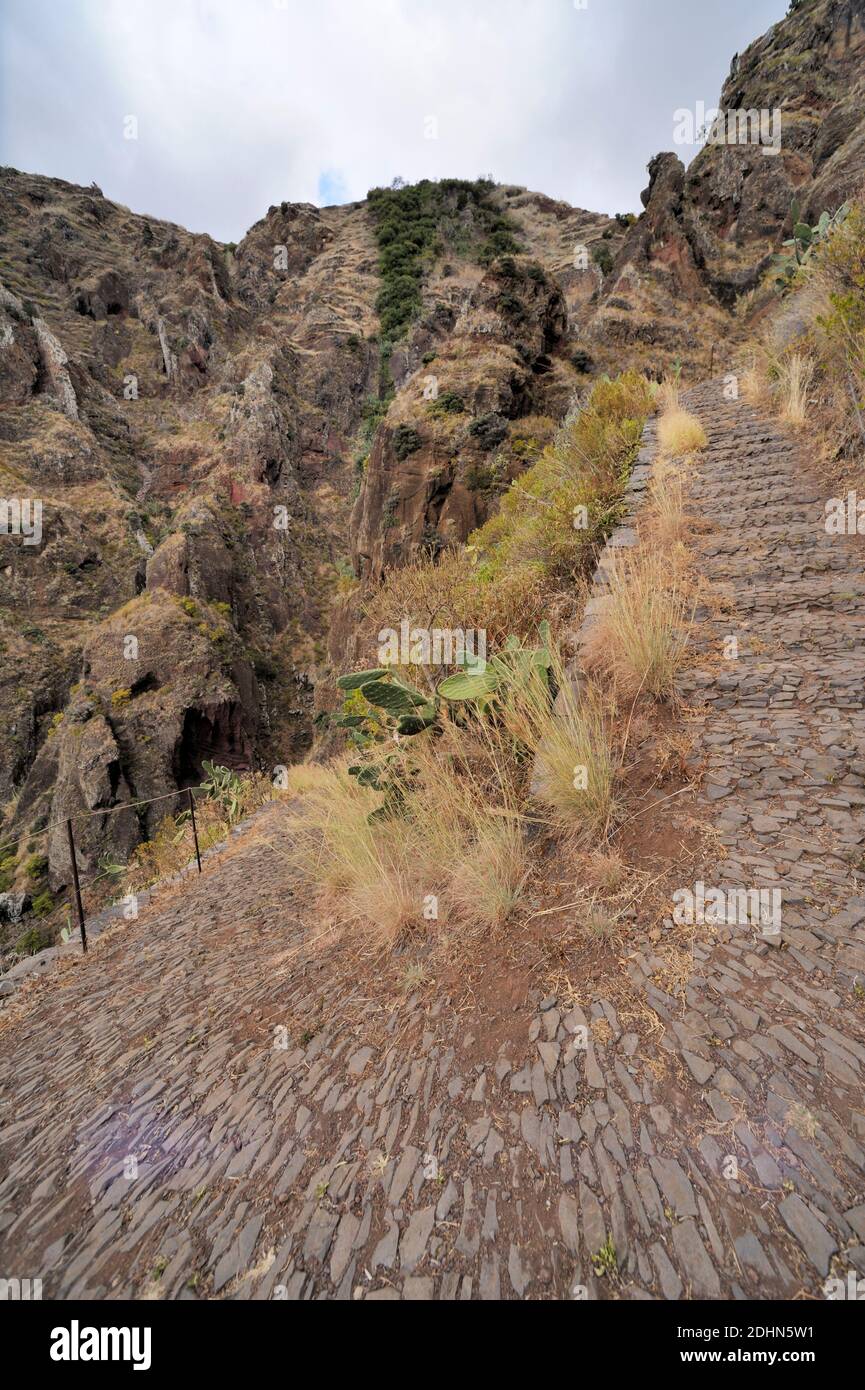 The Caminho Real do Paul do Mar (Royal Path of Paul do Mar Stock Photo ...