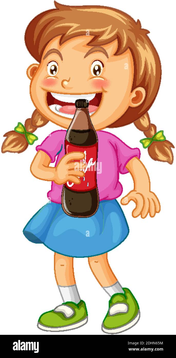 Drinking Coca Cola Clipart