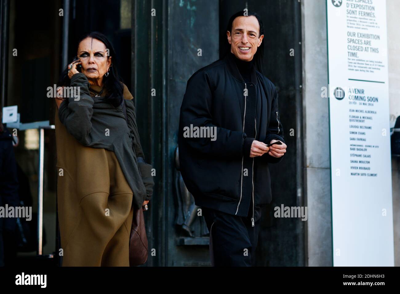 Street style, Michele Lamy and Rick Owens after Rick Owens Fall-Winter ...