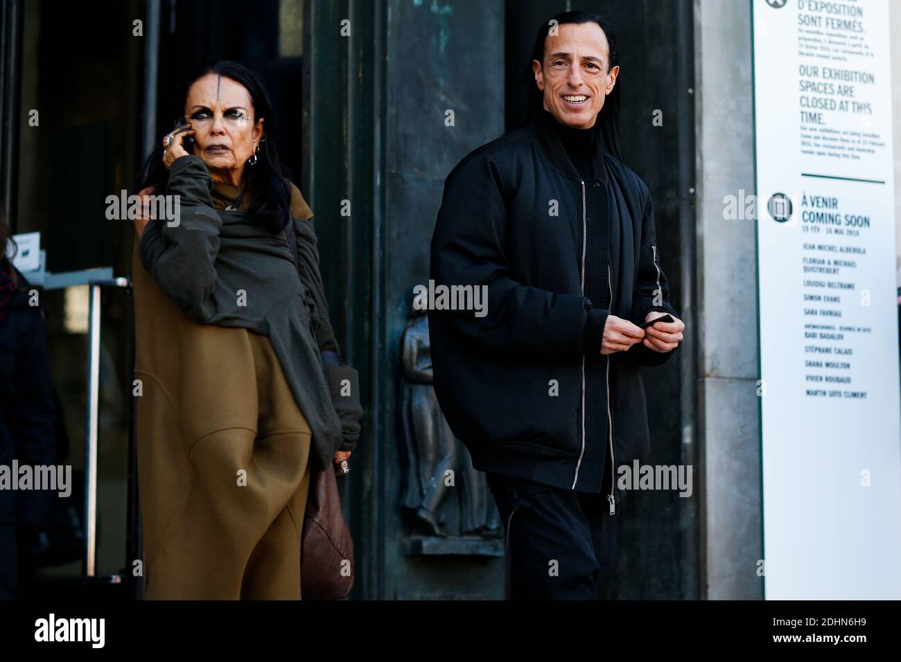 Street style, Michele Lamy and Rick Owens after Rick Owens Fall-Winter ...
