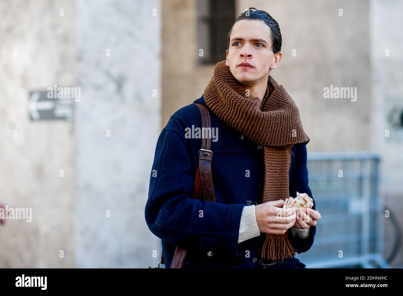 Street style, model after Rick Owens Fall-Winter 2016-2017 menswear ...