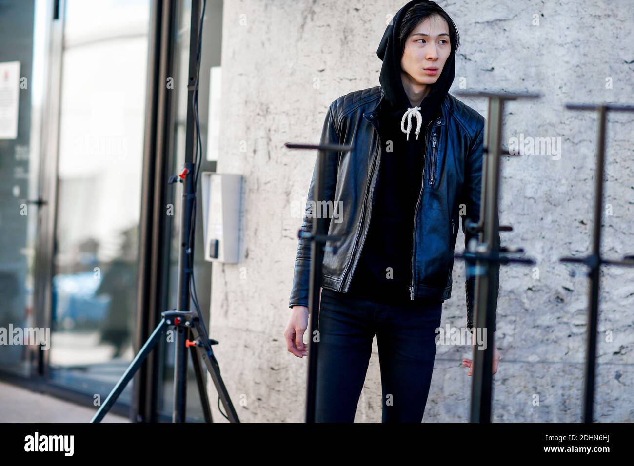 Street style, model after Rick Owens Fall-Winter 2016-2017 menswear ...