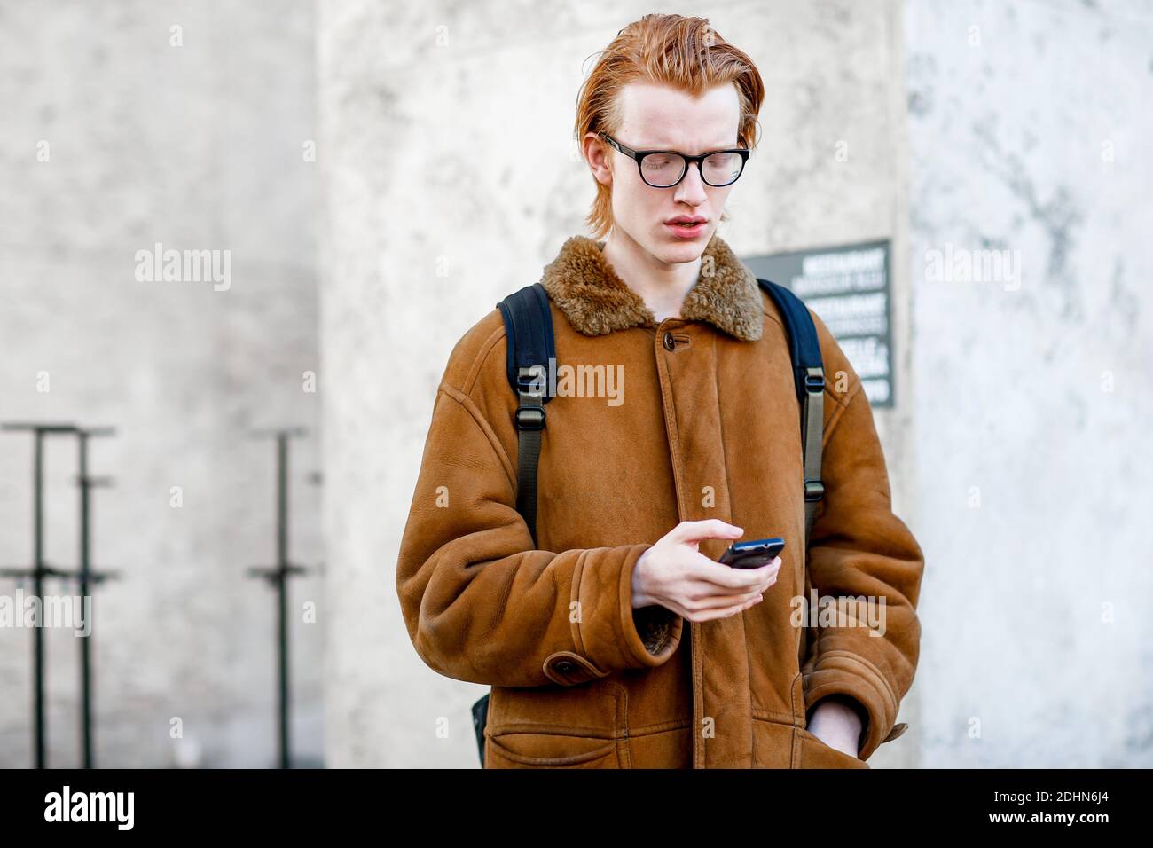 Street style, model after Rick Owens Fall-Winter 2016-2017 menswear ...
