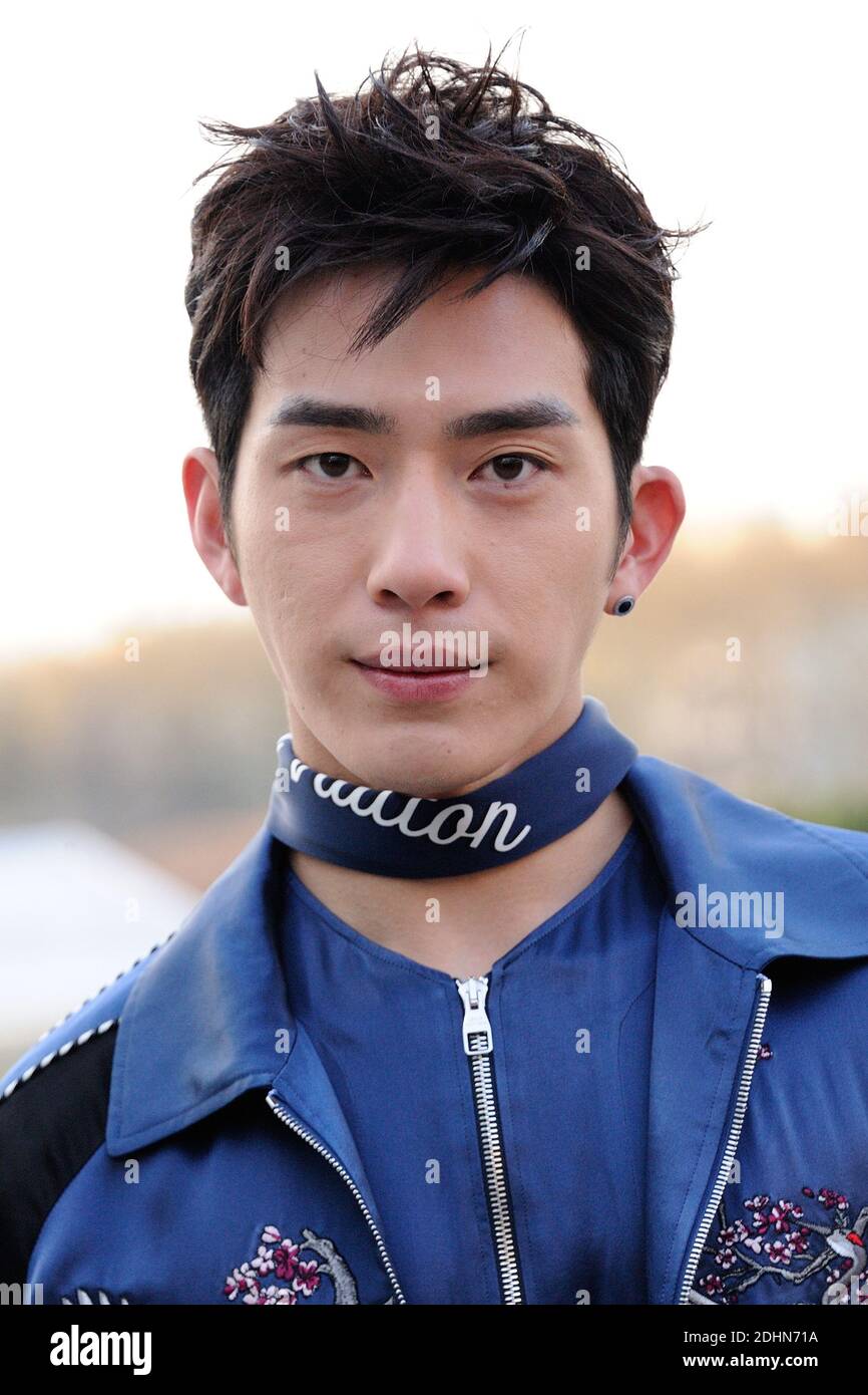 Jing Bo Ran arriving to the Louis Vuitton collection presentation as ...