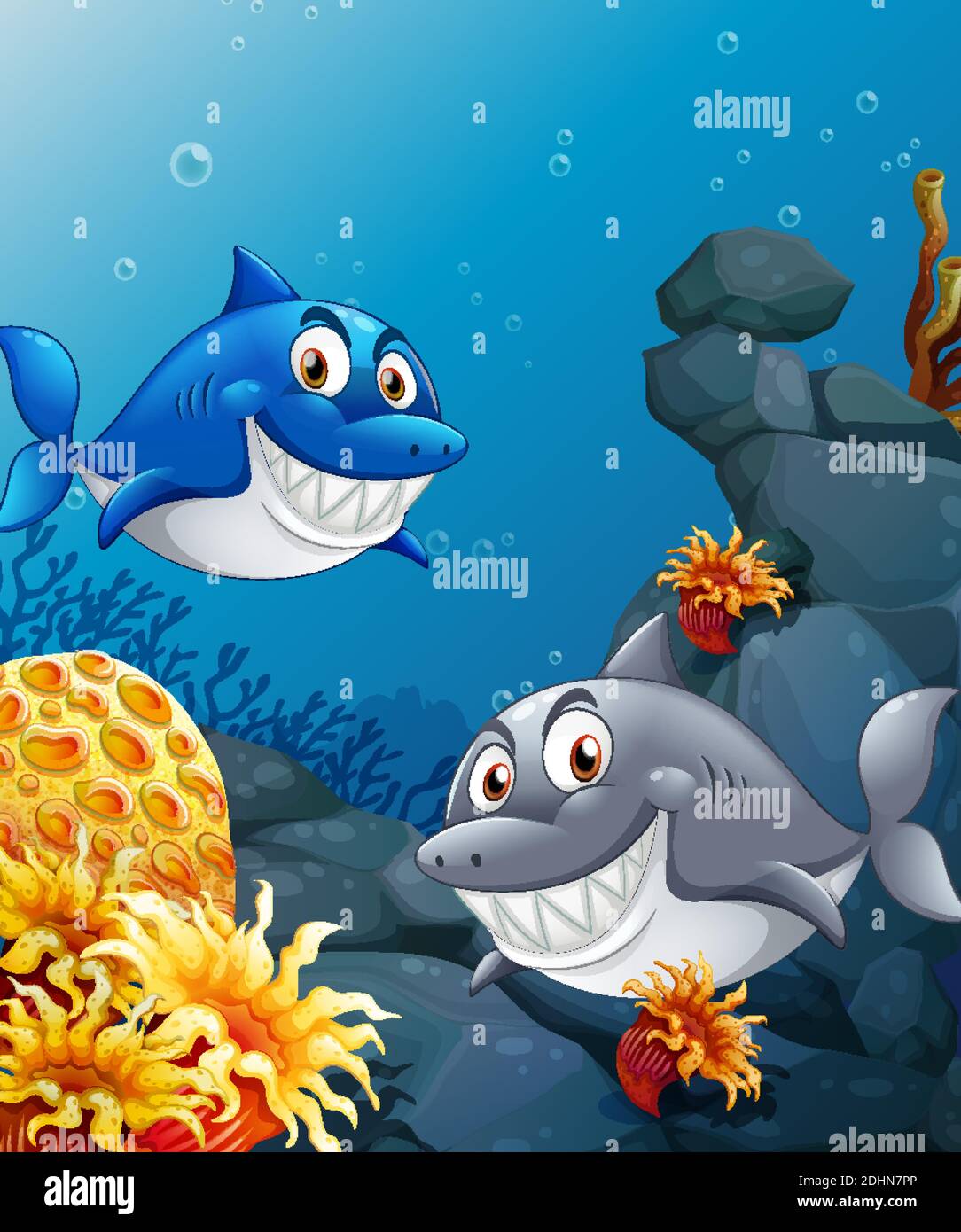 Underwater Cartoon Characters
