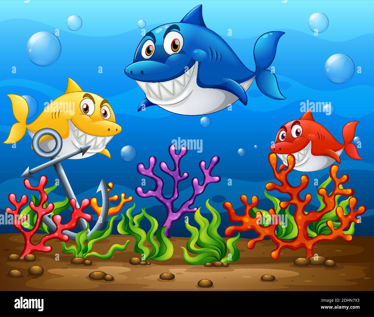 Underwater Cartoon Characters