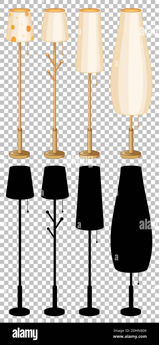 Set of lamp isolated illustration Stock Vector Image & Art - Alamy