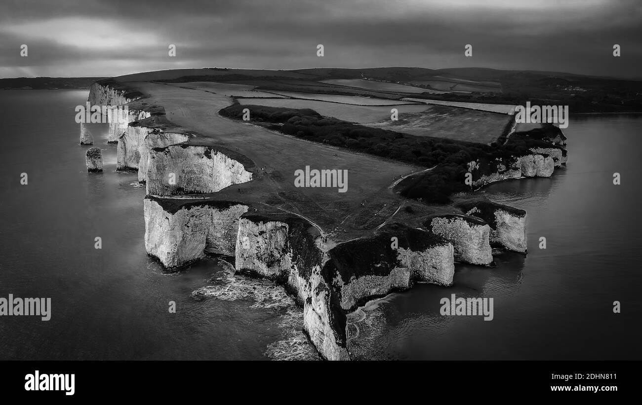 Aerial beautiful view sea green Black and White Stock Photos & Images ...