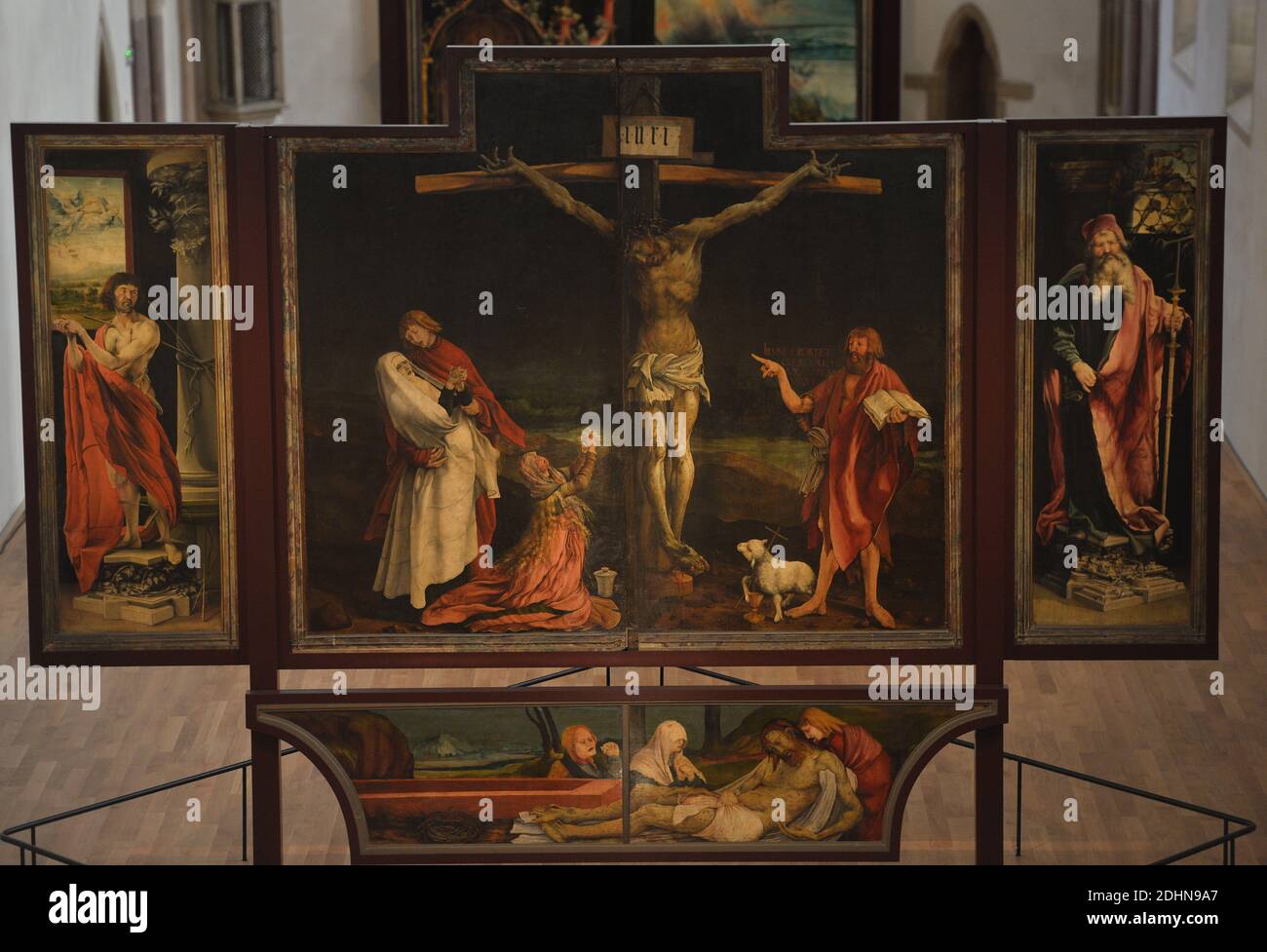 The Isenheim Altarpiece (Retable d'Issenheim) by Matthias Gruenewald, a ...