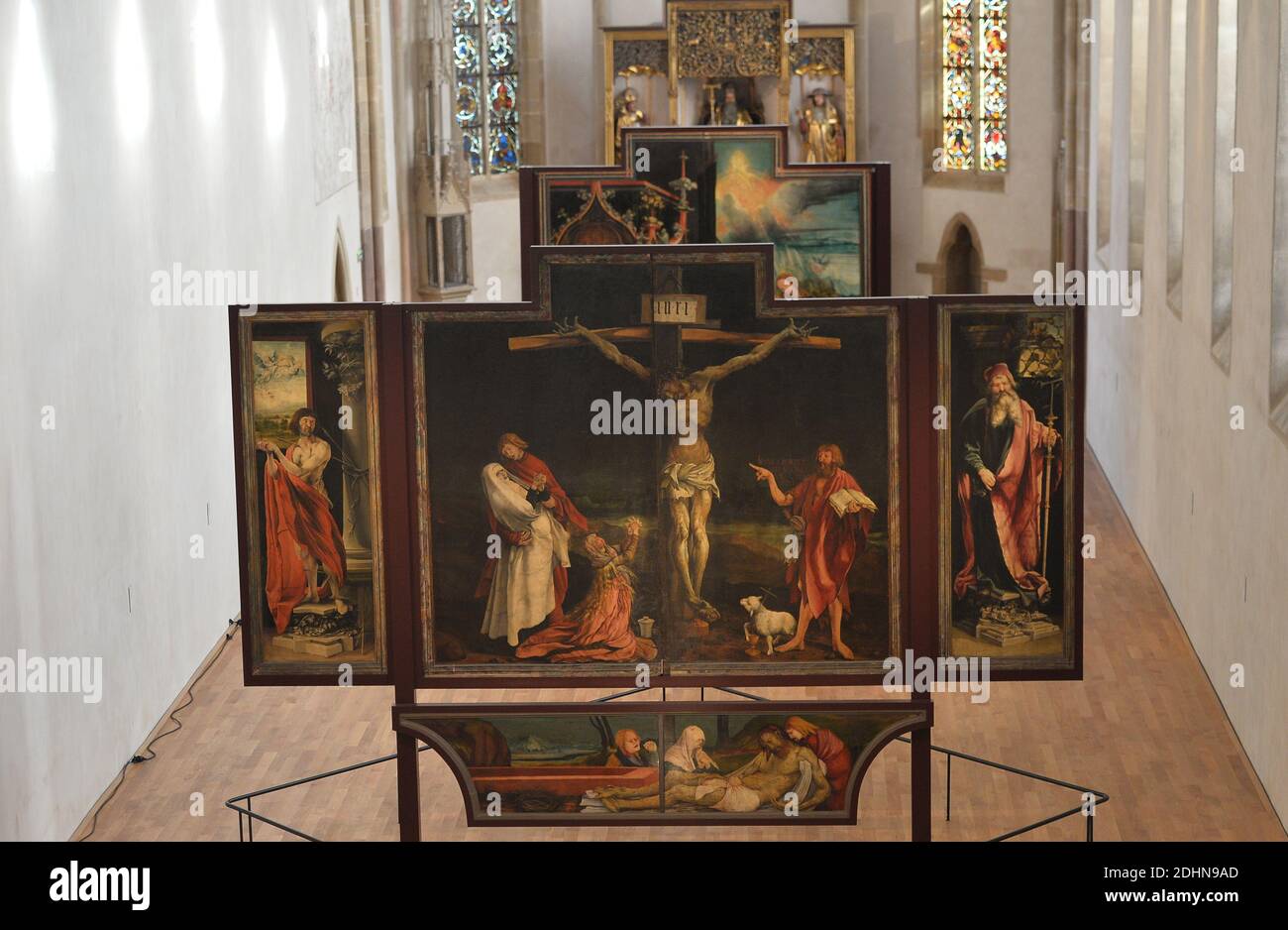 The Isenheim Altarpiece (Retable d'Issenheim) by Matthias Gruenewald, a ...