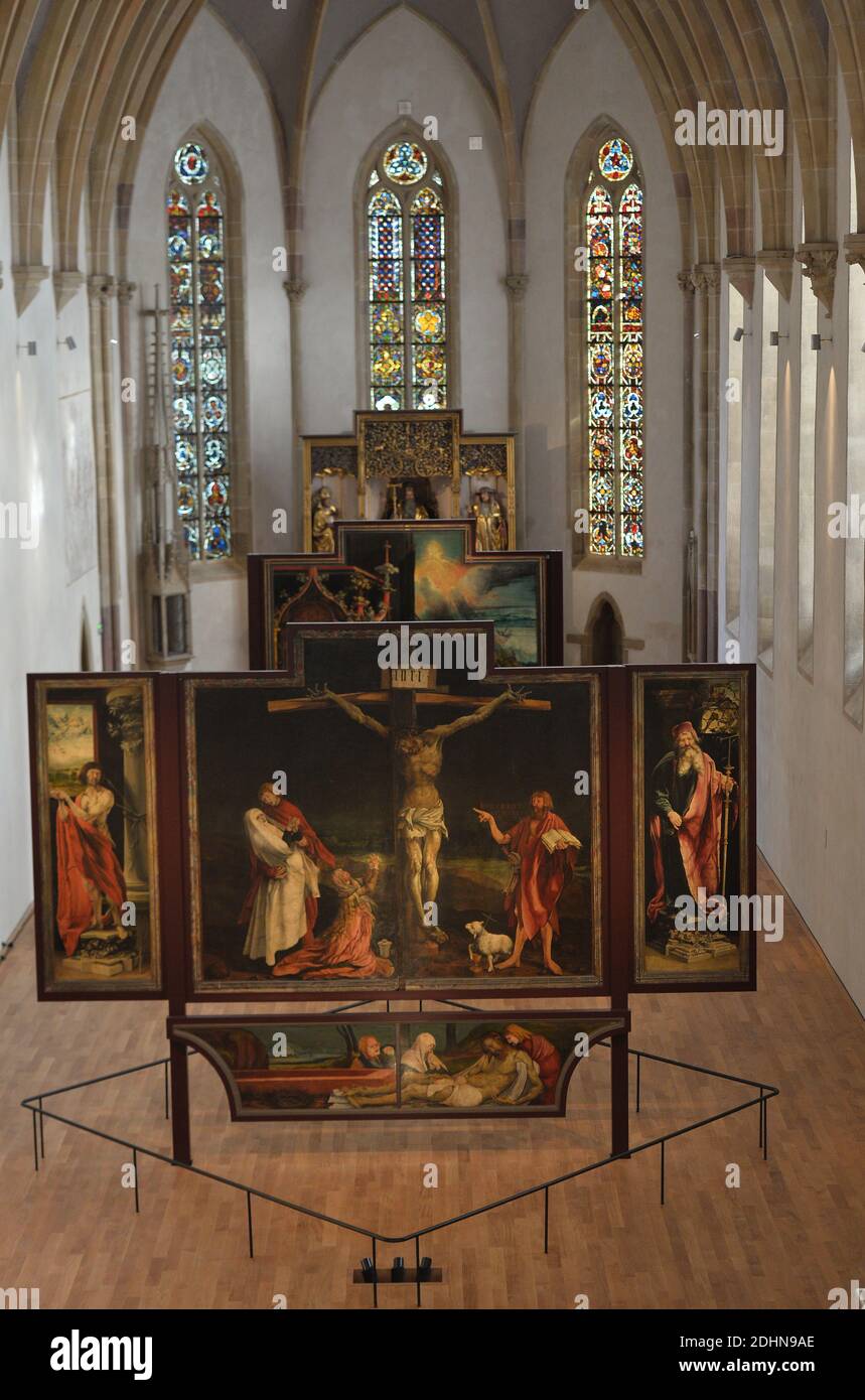 The Isenheim Altarpiece (Retable d'Issenheim) by Matthias Gruenewald, a ...