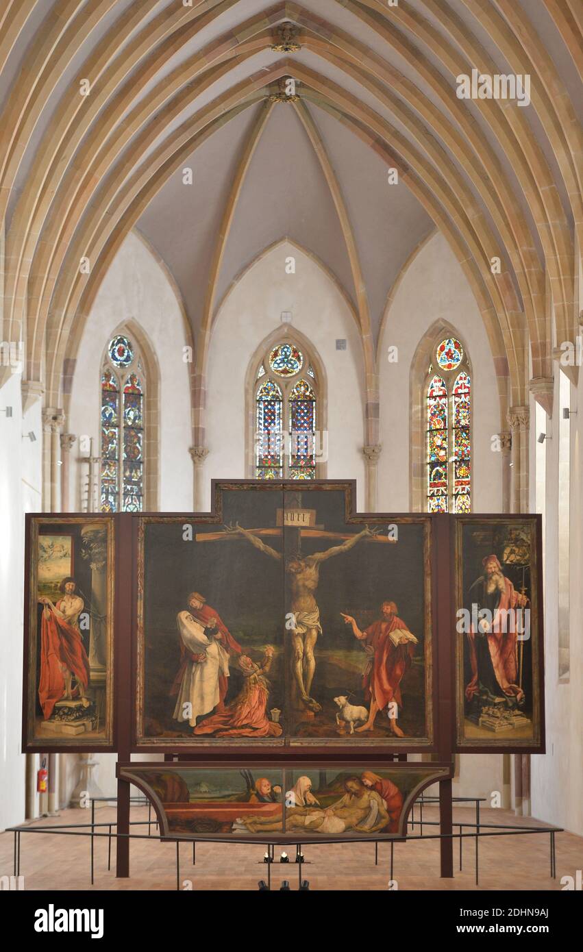 The Isenheim Altarpiece (Retable d'Issenheim) by Matthias Gruenewald, a ...