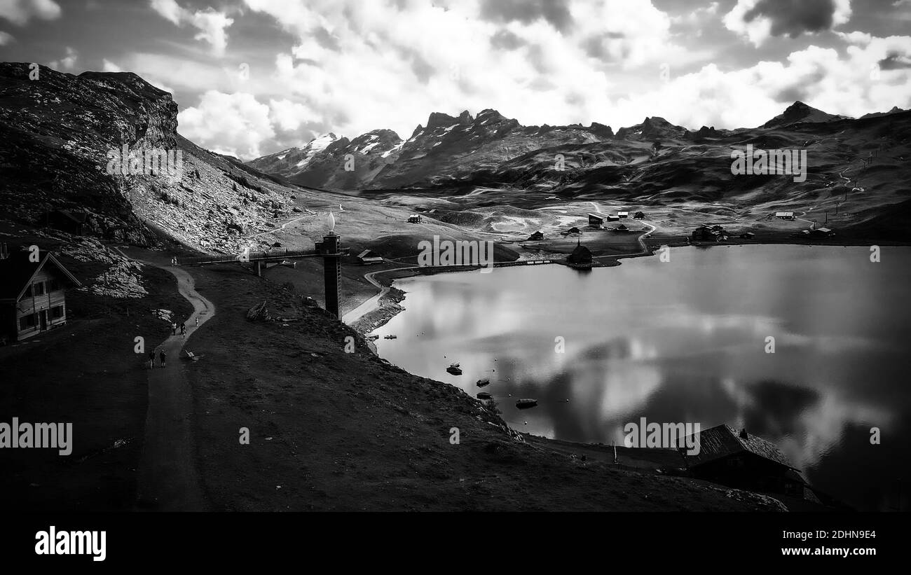 Alps milk Black and White Stock Photos & Images - Alamy