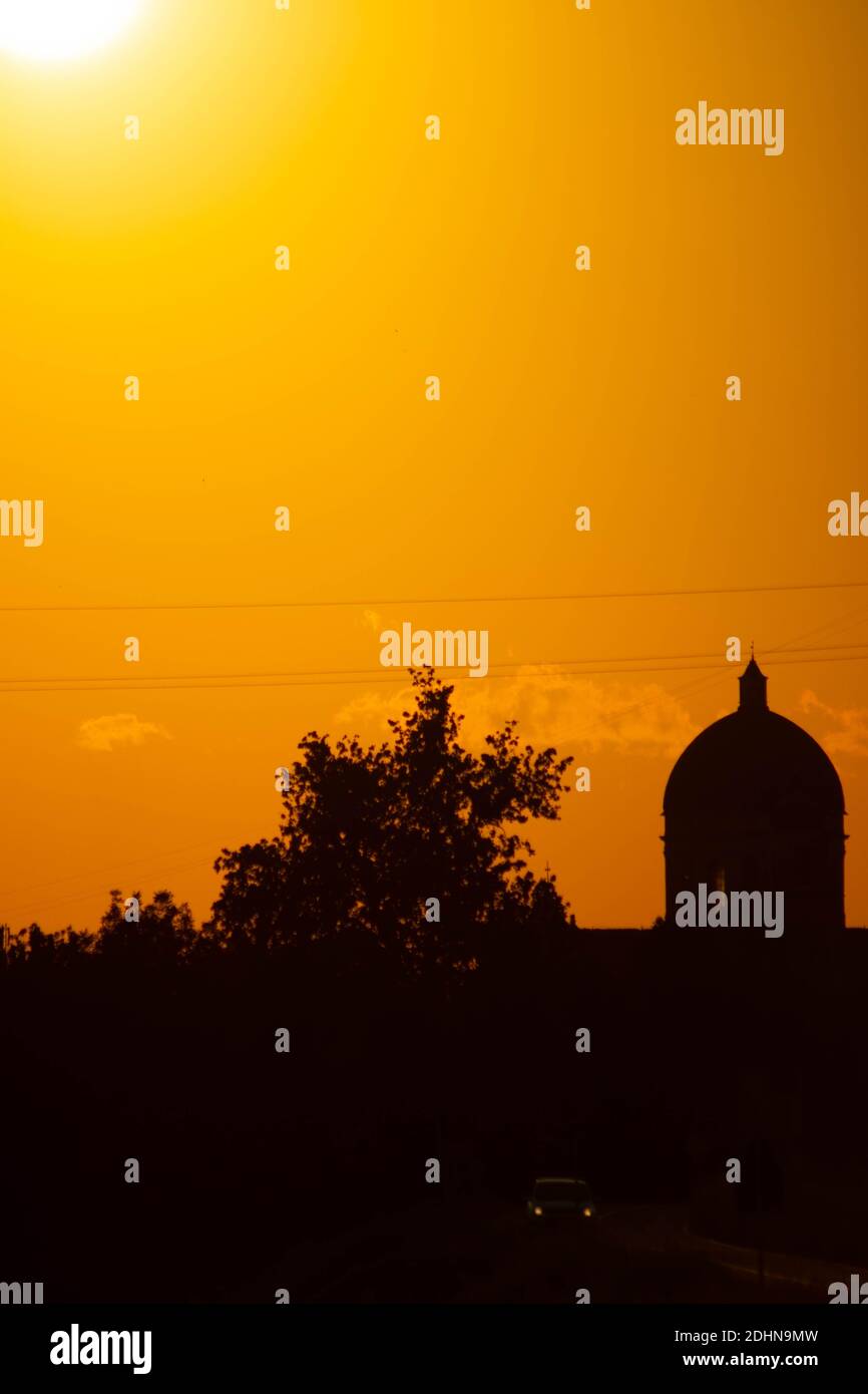 the dome of the cathedral at sunset Stock Photo - Alamy