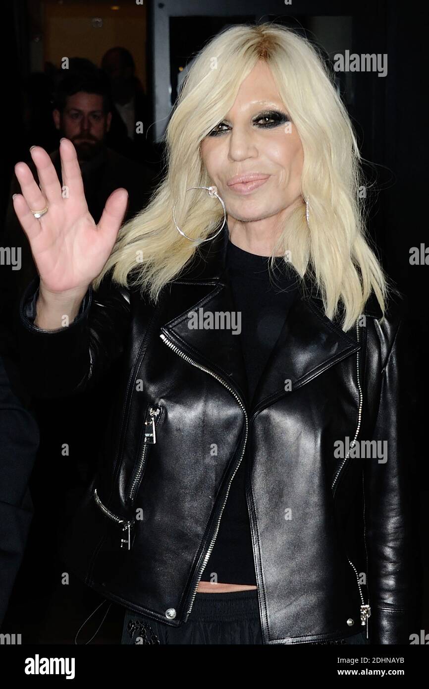 Donatella Versace attending the Atelier Versace show as part of the ...