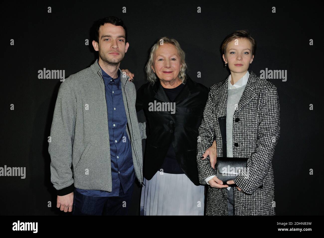 Agnes Trouble, better known as Agnes B, flanked by Marvin Jouno and ...