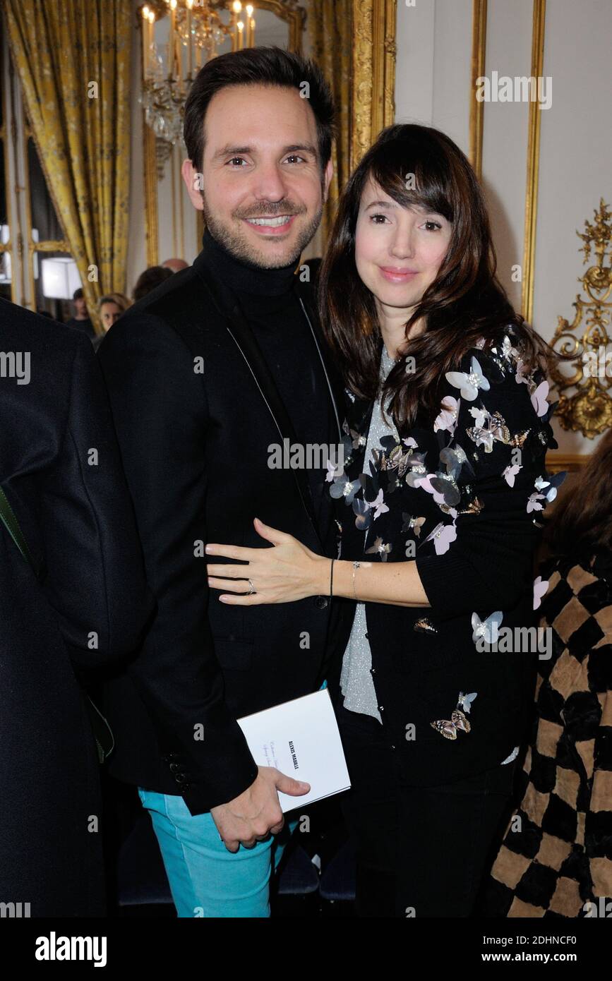 Delphine McCarty, Christophe Michalak attending the Alexis Mabille ...