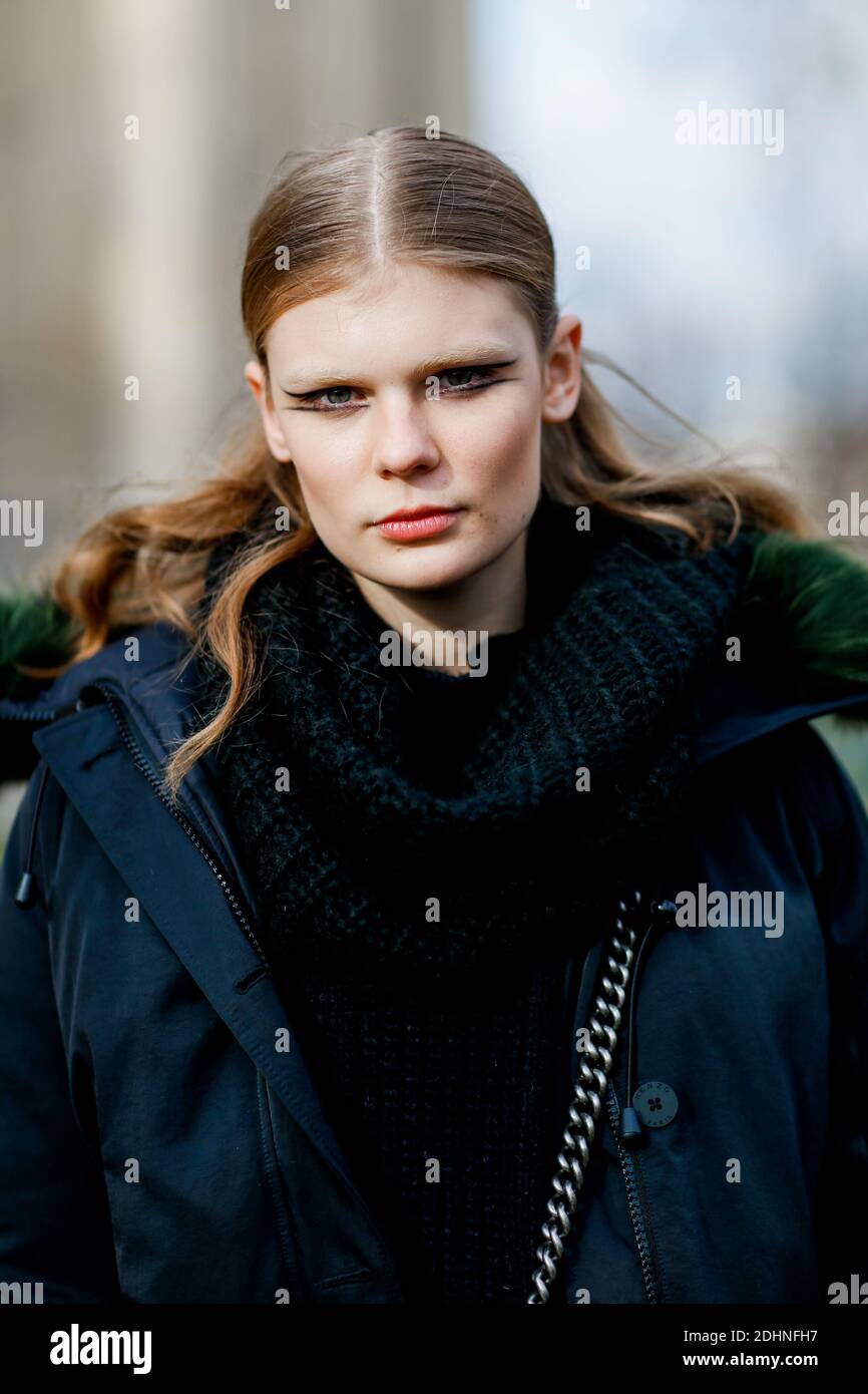 Street style, model Alexandra Elizabeth Ljadov after Chanel Spring ...