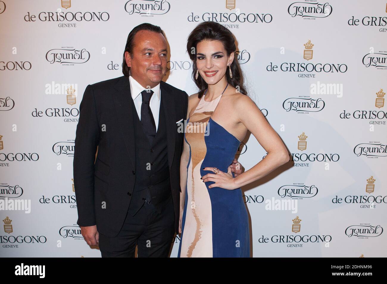 Gilles Mansard and Bojona Panic attending the Grisgono cocktail Party ...