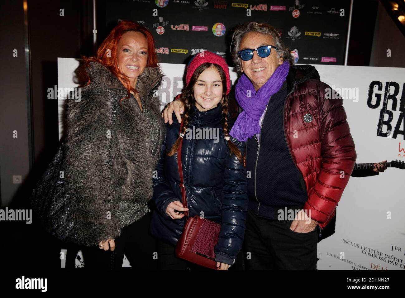 Jean-Pierre Savelli, sa femme et leur fille assiste au Concert de ...