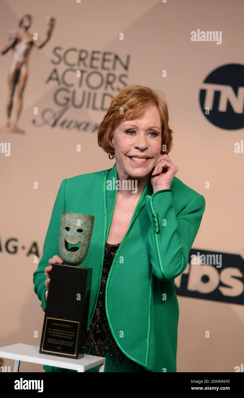 Honoree Carol Burnett, winner of the Lifetime Achievement Award, poses ...