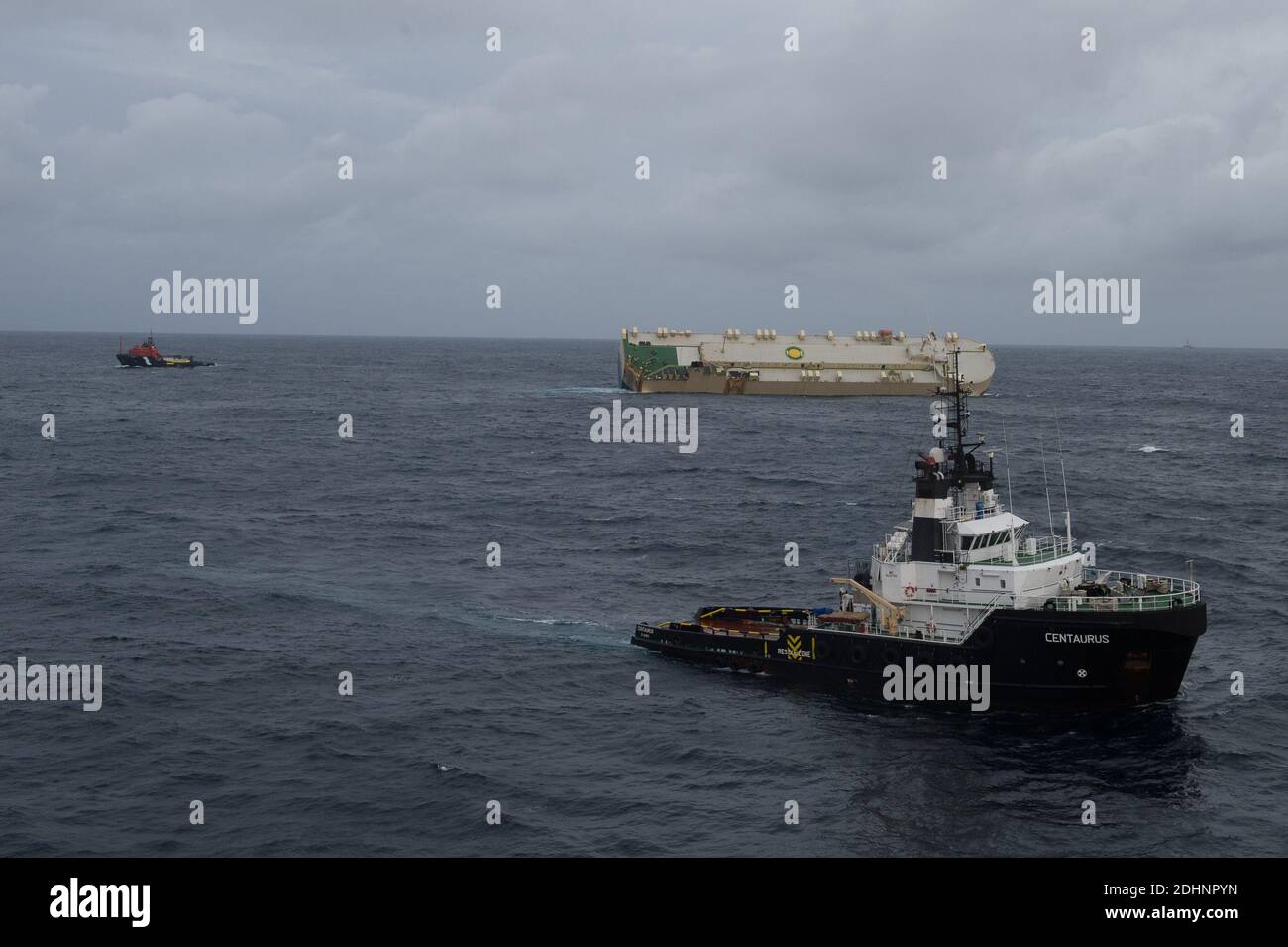 Handout picture shows MV Modern Express pictured in the Bay of Biscay ...