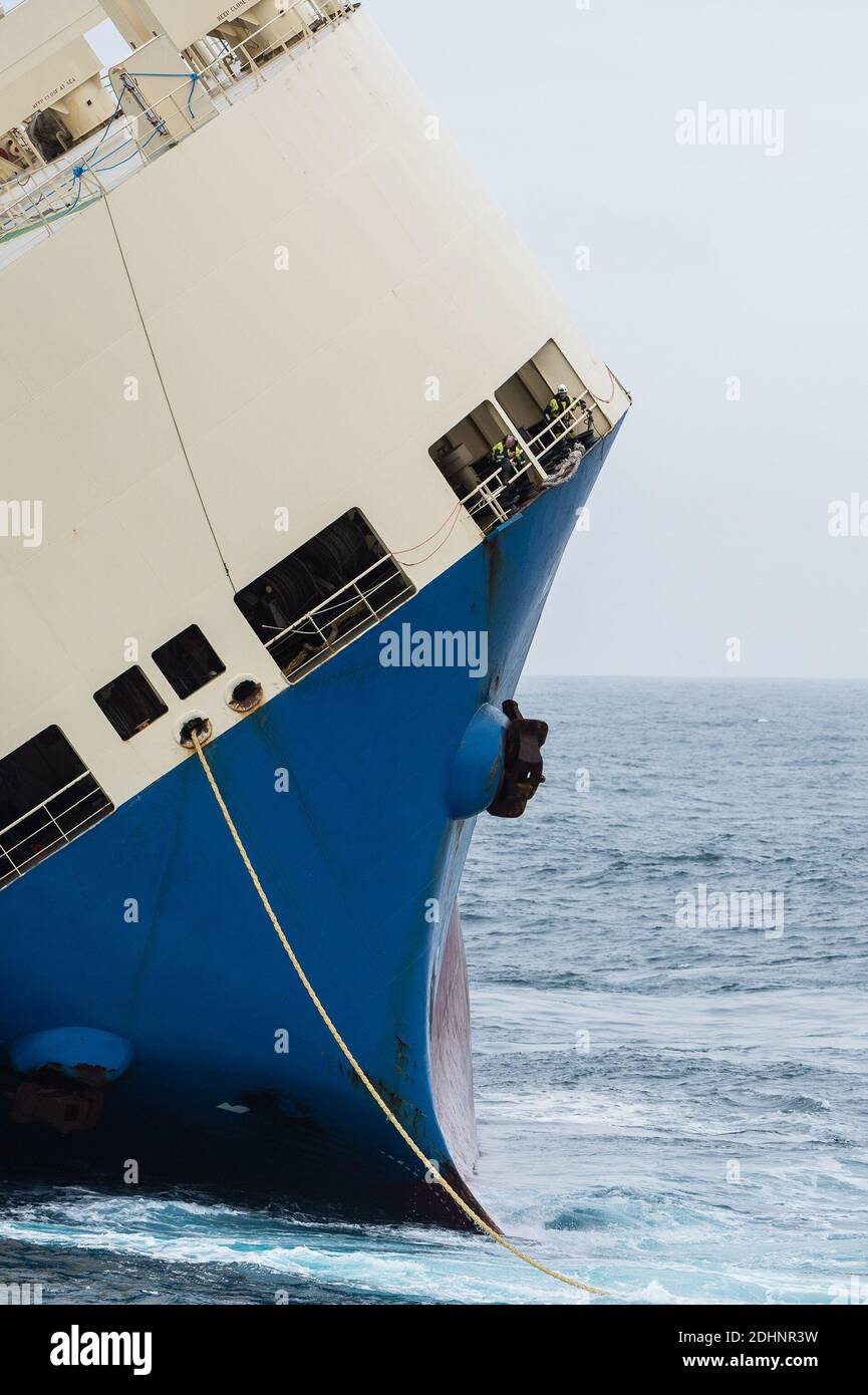 Handout picture shows Panamanian-flagged pure car and truck carrier ...